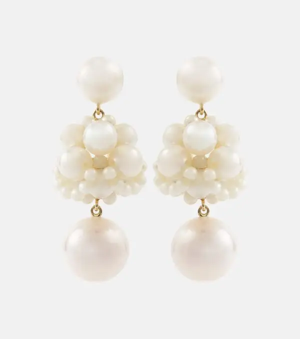 Sophie Bille Brahe Dora Perle Drop Earrings - Gold