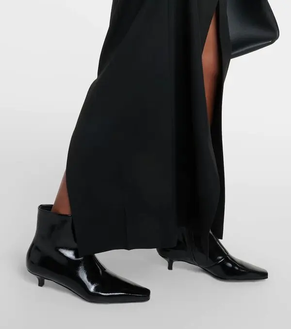 TOTEME Slim Leather Ankle Boots