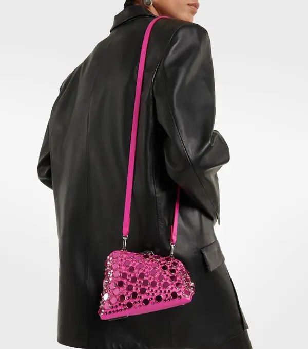 Attico Midnight Studded Clutch - Pink