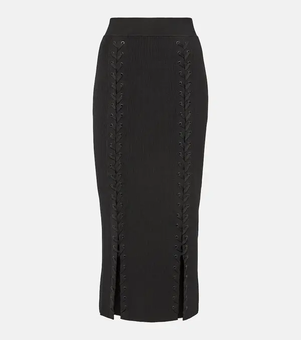 Simkhai Helix Lace-up Maxi Skirt