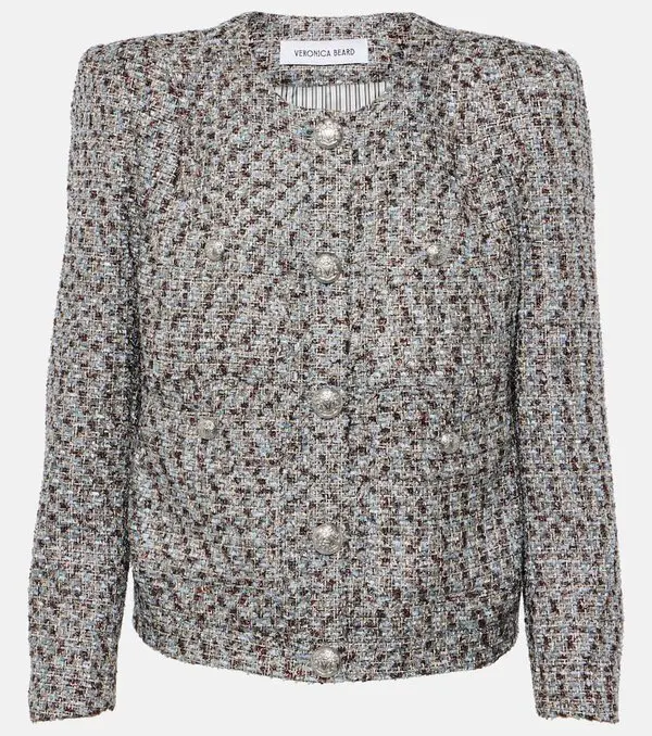 Veronica Beard Ferazia Metallic Tweed Jacket - Multicoloured