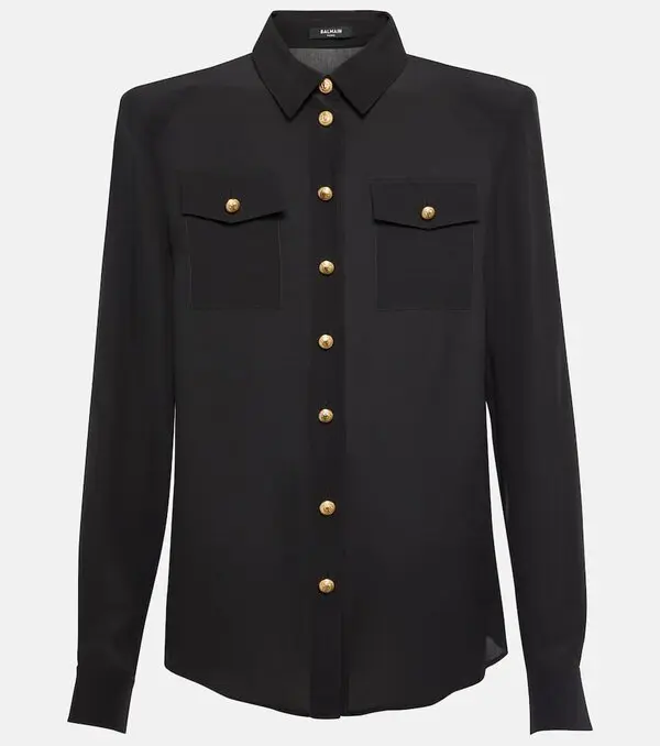 Balmain Crepe De Chine Shirt