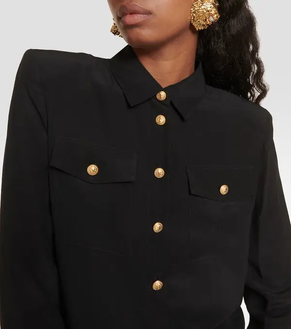 Balmain Crepe De Chine Shirt