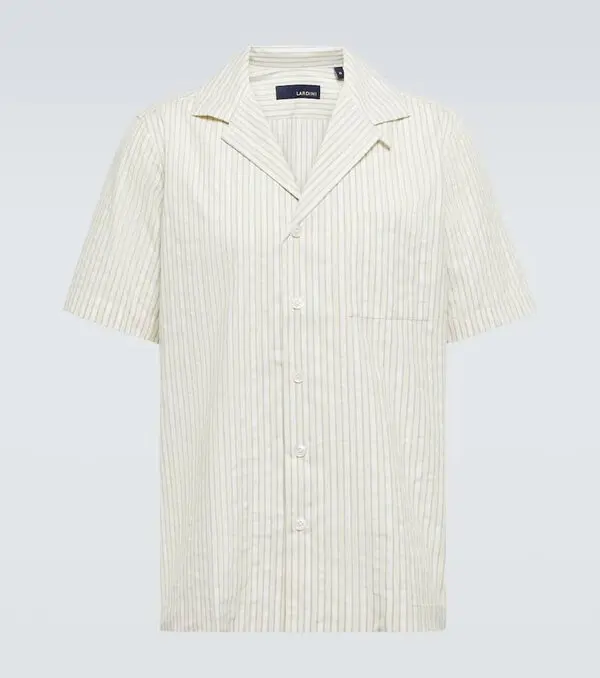 LARDINI Cotton Shirt - Beige