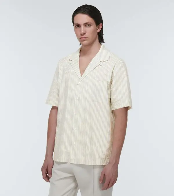 LARDINI Cotton Shirt - Beige