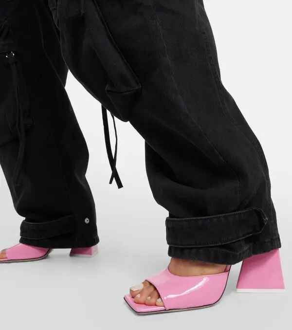 Attico Devon Patent Leather Mules
