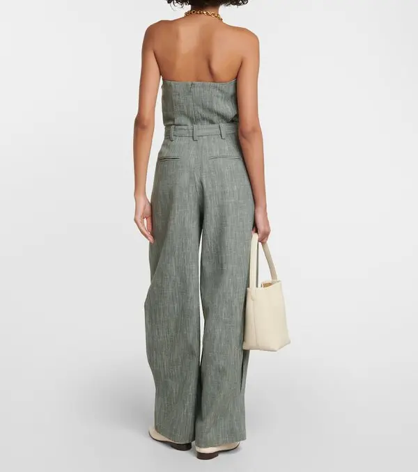 Co High-rise Wide-leg Wool-blend Trousers