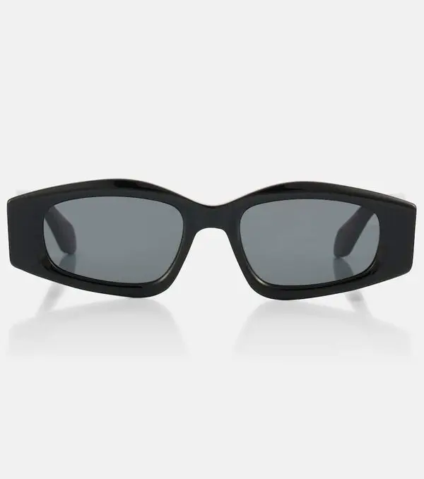 Alaïa Logo Rectangular Sunglasses - Black