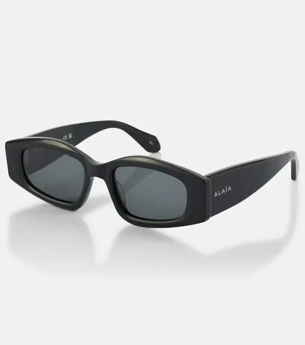 Alaïa Logo Rectangular Sunglasses