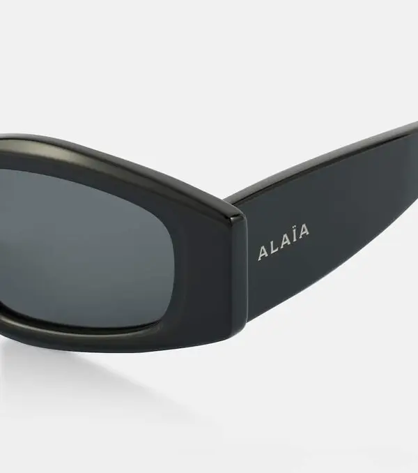Alaïa Logo Rectangular Sunglasses