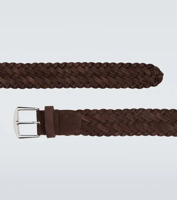 Loro Piana Alsavel Braided Suede Belt