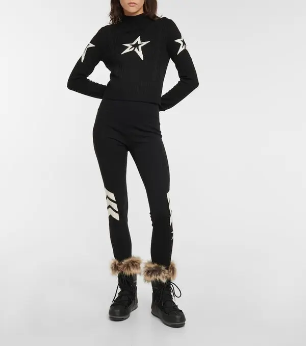 Perfect Moment Cable Underwear Wool Sweater