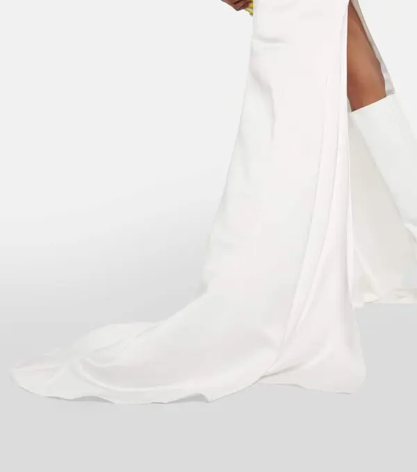 Attico Feather-trimmed Gown