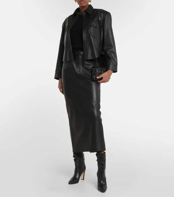 Manolo Blahnik Calasso Leather Ankle Boots