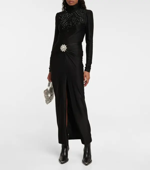 Rabanne Embellished Turtleneck Top