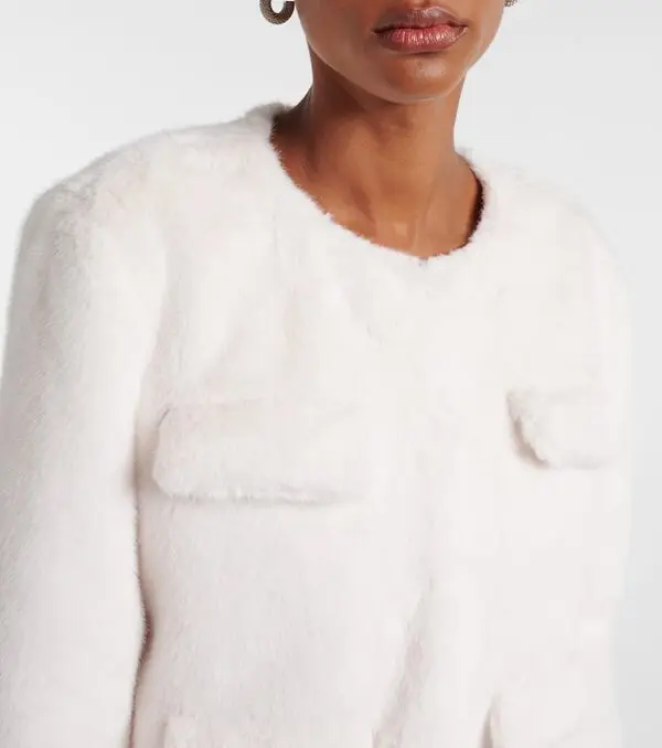 SELF-PORTRAIT Faux Shearling Jacket