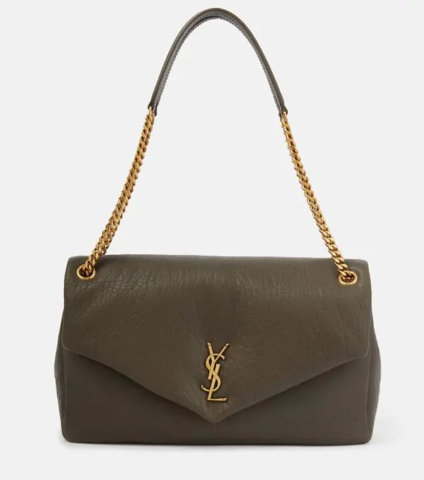 Saint Laurent Calypso Large Leather Shoulder Bag