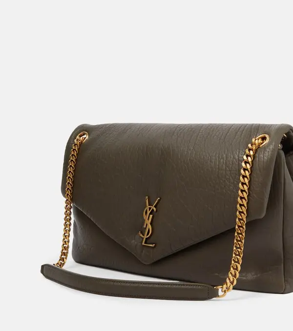 Saint Laurent Calypso Large Leather Shoulder Bag