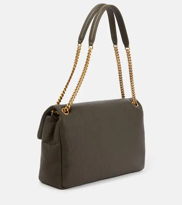 Saint Laurent Calypso Large Leather Shoulder Bag