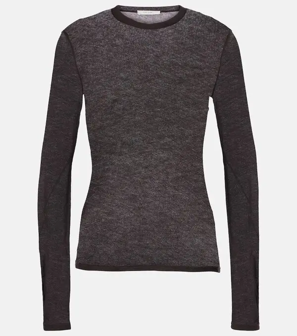 THE ROW Inverness Cashmere Top - Brown