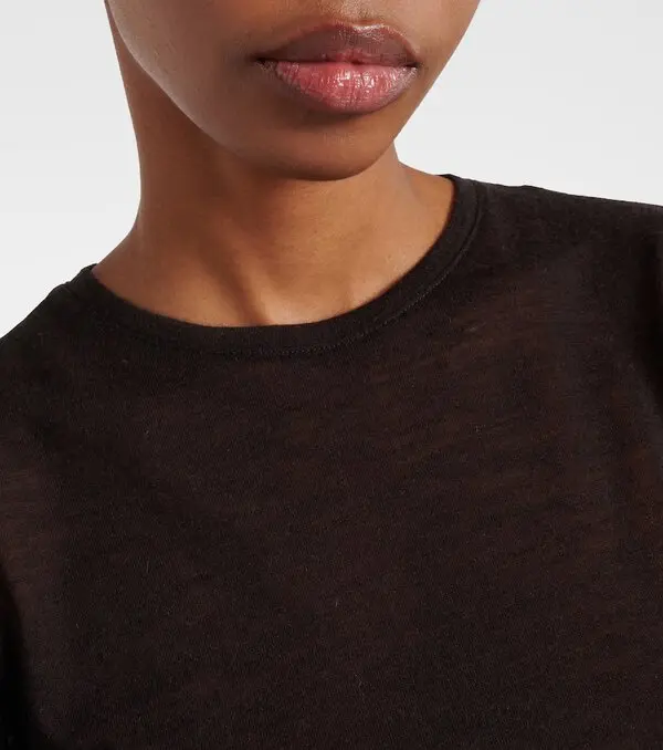 THE ROW Inverness Cashmere Top - Brown