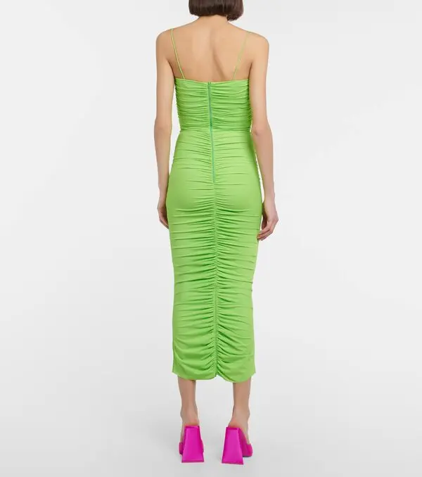 Alex Perry Everett Ruched Maxi Dress