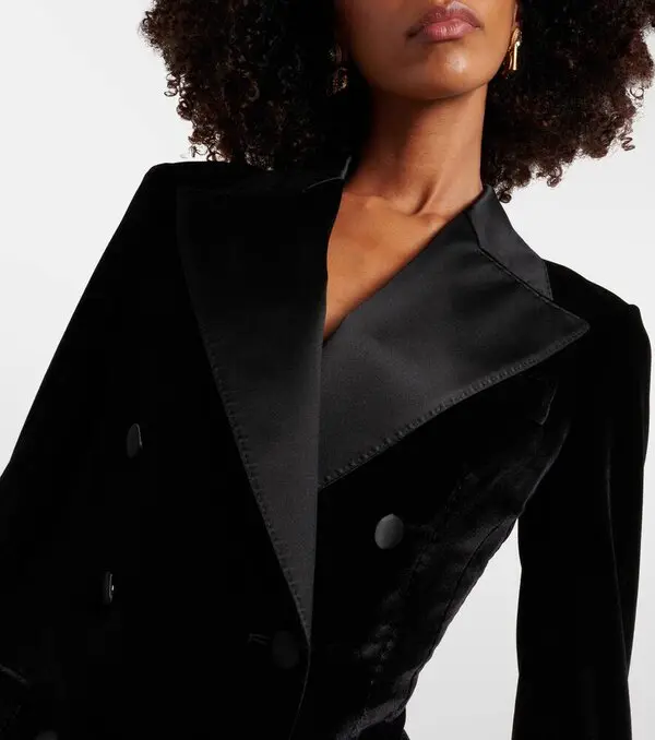 Dolce & Gabbana Velvet Double-breasted Blazer
