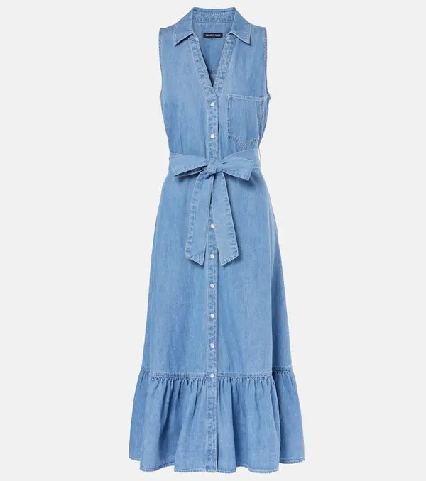 Veronica Beard Edwina Denim Midi Dress