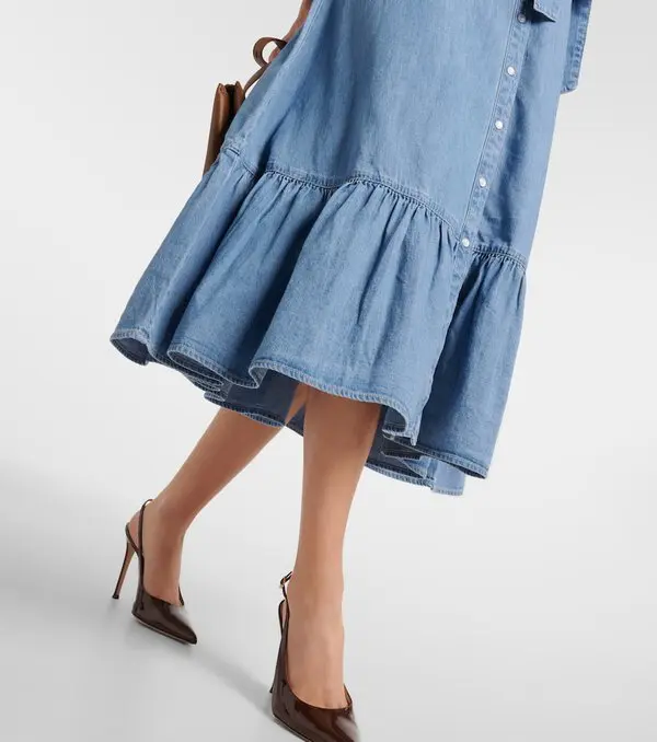 Veronica Beard Edwina Denim Midi Dress