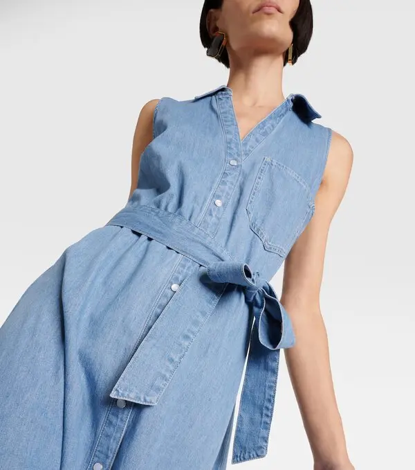 Veronica Beard Edwina Denim Midi Dress