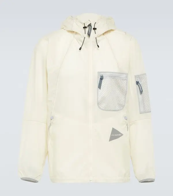 AND WANDER Ripstop Jacket - White