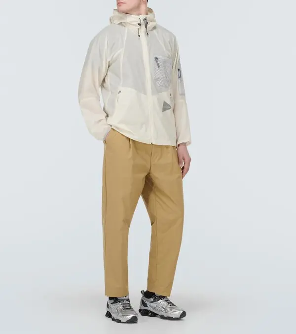 AND WANDER Ripstop Jacket - White