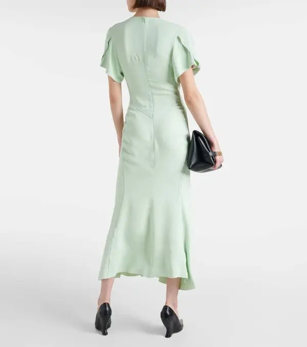 Victoria Beckham Gathered Midi Dress