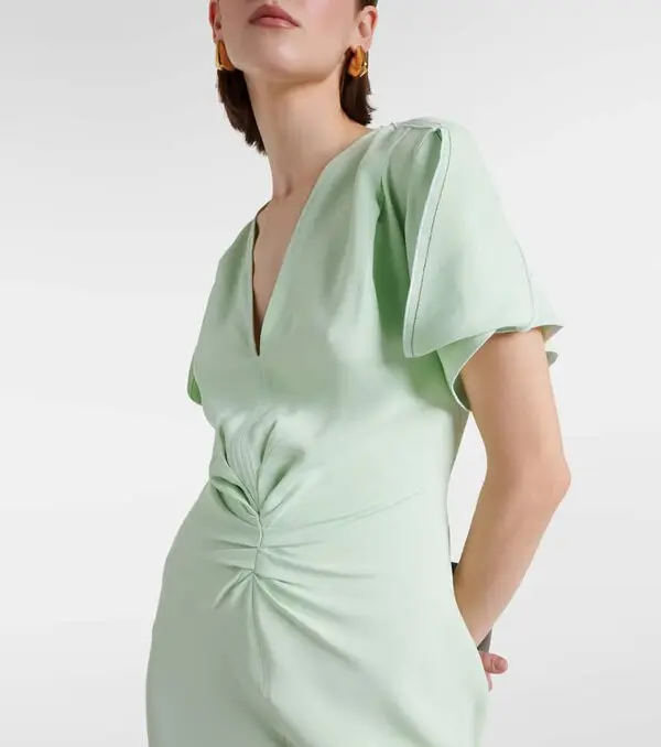 Victoria Beckham Gathered Midi Dress