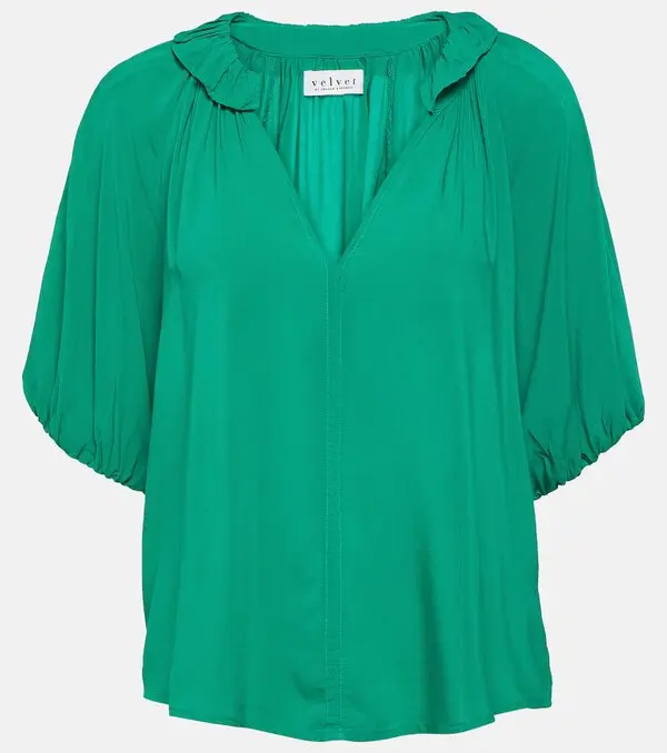 Velvet By Graham & Spencer Alegra Challis Blouse