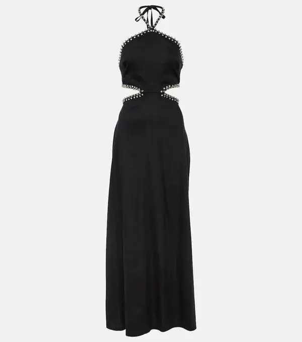 Simkhai Bellina Cutout Maxi Dress - Black