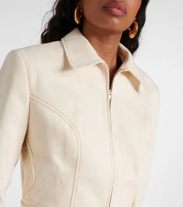 AYA MUSE Tuxis Cropped Denim Jacket