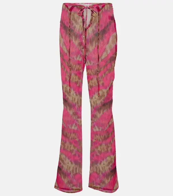 BANANHOT Teresa Printed Flared Pants - Multicoloured