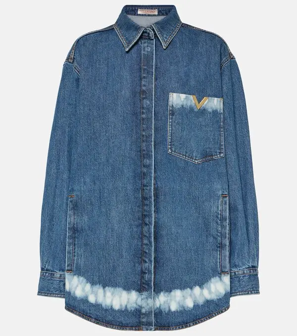 Valentino Garavani Distressed Denim Shirt