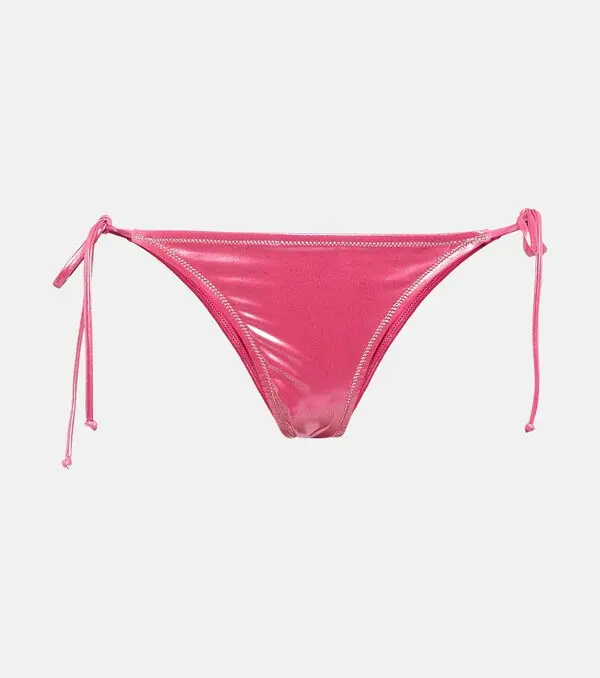 REINA OLGA Love Lame Bikini Bottoms - Pink