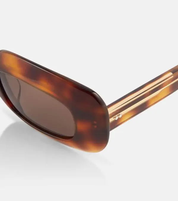 Khaite X Oliver Peoples Rectangular Sunglasses - Brown