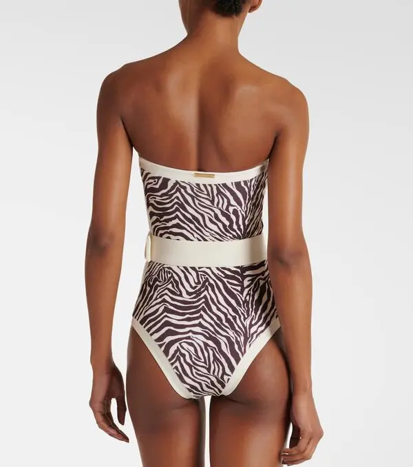 ALEXANDRA MIRO Whitney Zebra-print Swimsuit