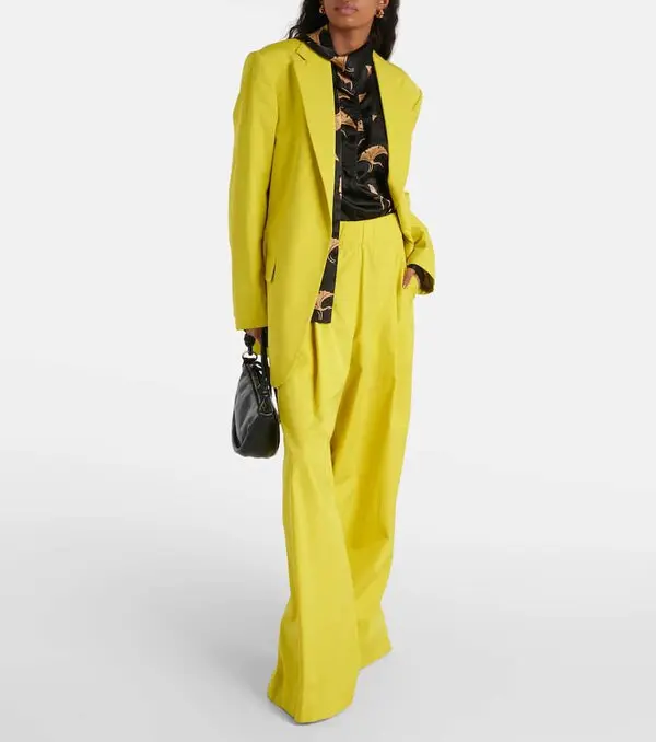 Dries Van Noten Oversized Cotton Poplin Blazer
