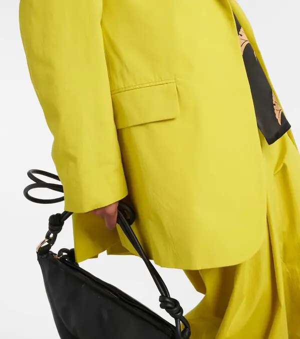 Dries Van Noten Oversized Cotton Poplin Blazer