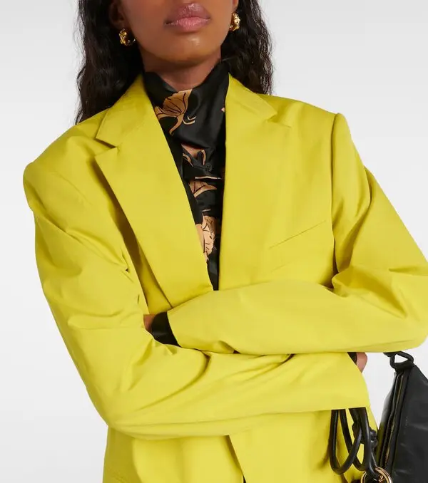 Dries Van Noten Oversized Cotton Poplin Blazer