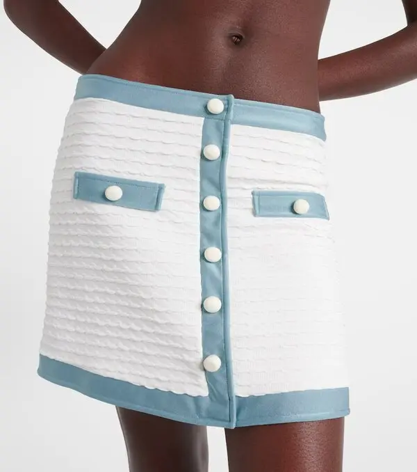 ADRIANA DEGREAS Jacquard Mini Skirt