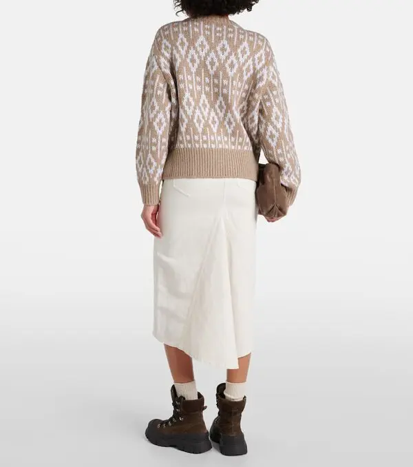 Brunello Cucinelli Jacquard Cashmere Sweater
