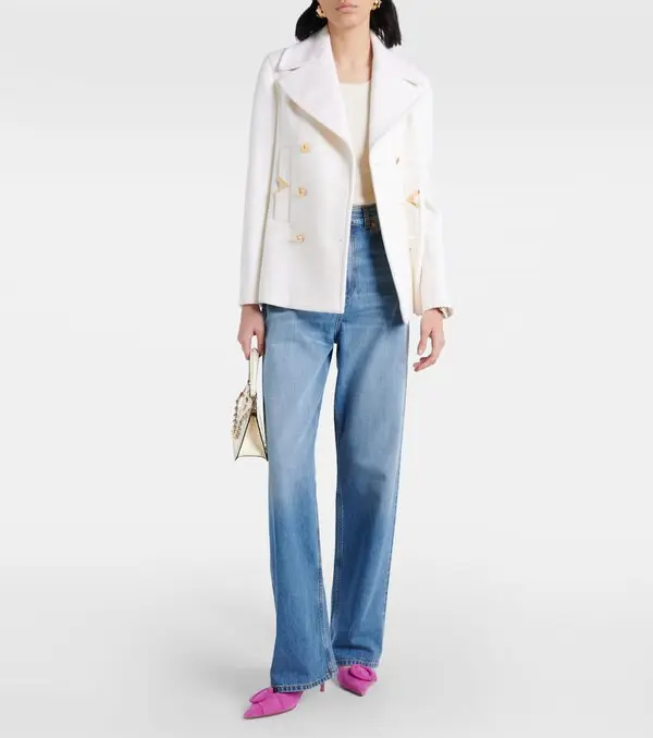 GIANVITO ROSSI Portofino Suede Mules - Pink