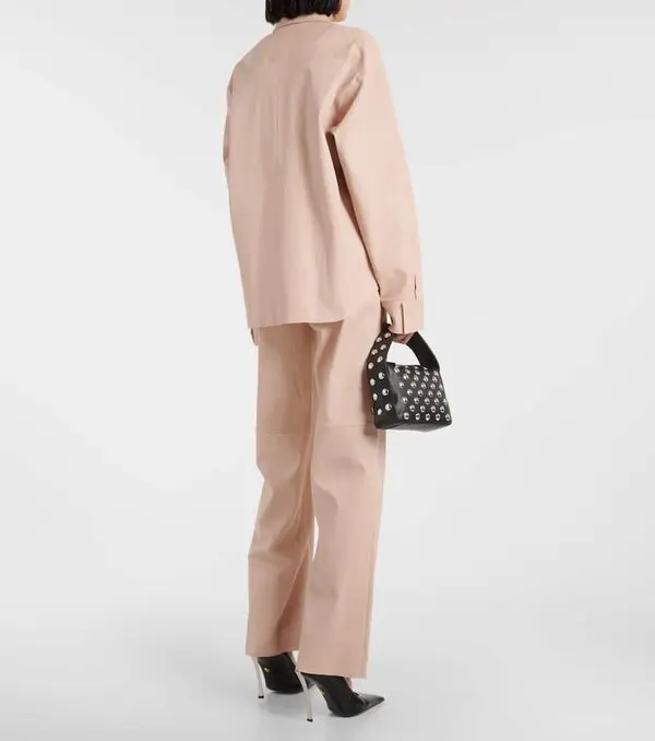 Stouls Simone Leather Shirt - Beige