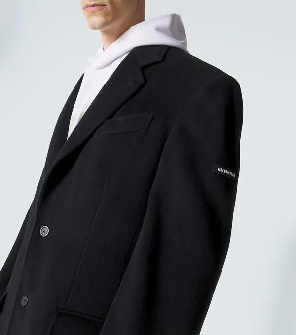 Balenciaga Wool Chesterfield Coat